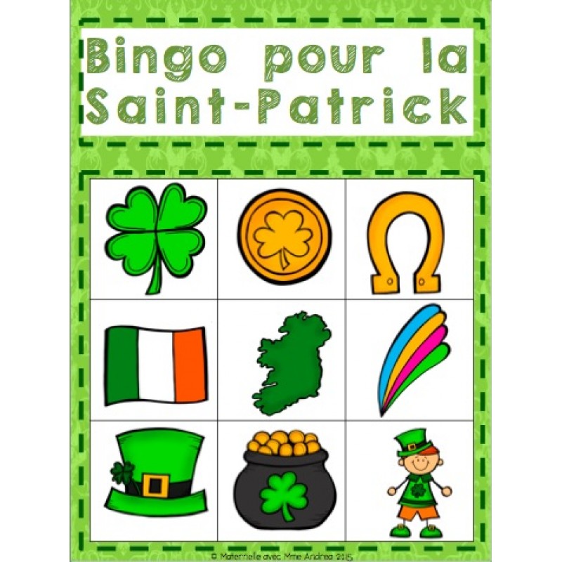 Bingo de la Saint-Patrick - Résidence du bonheur